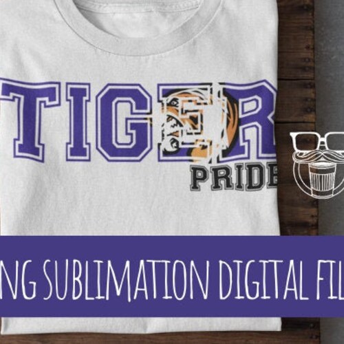 Tiger Pride SVG DXF PNG Tiger Mascot Design Tiger Tee | Etsy