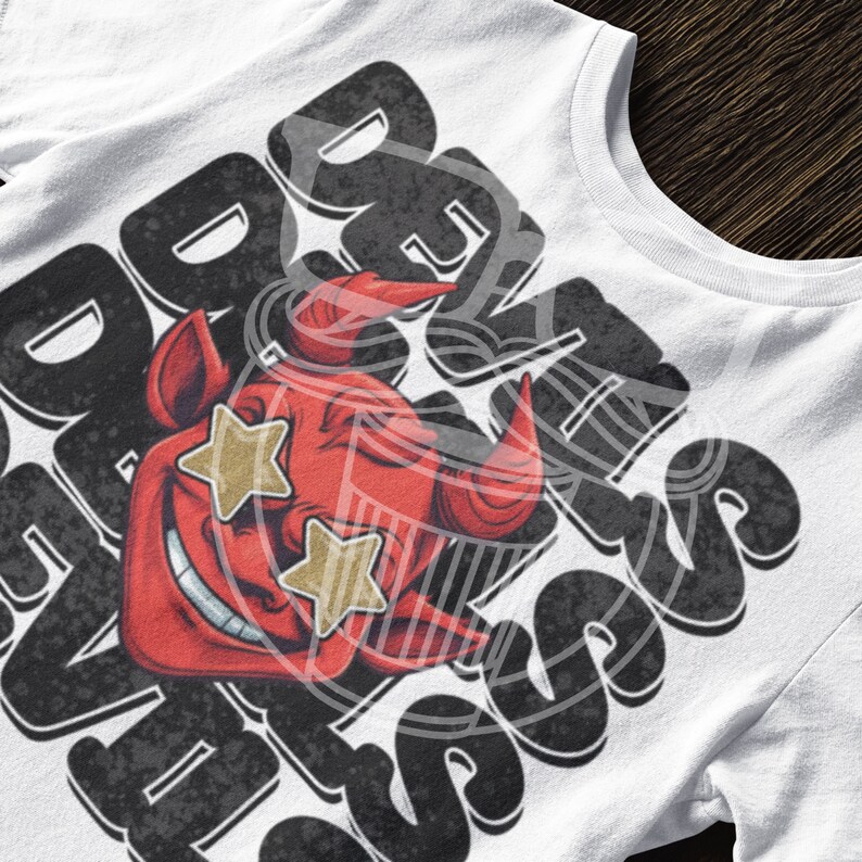 Stars in Our Devil Eyes - Sublimation Mascot Digital Download - Etsy