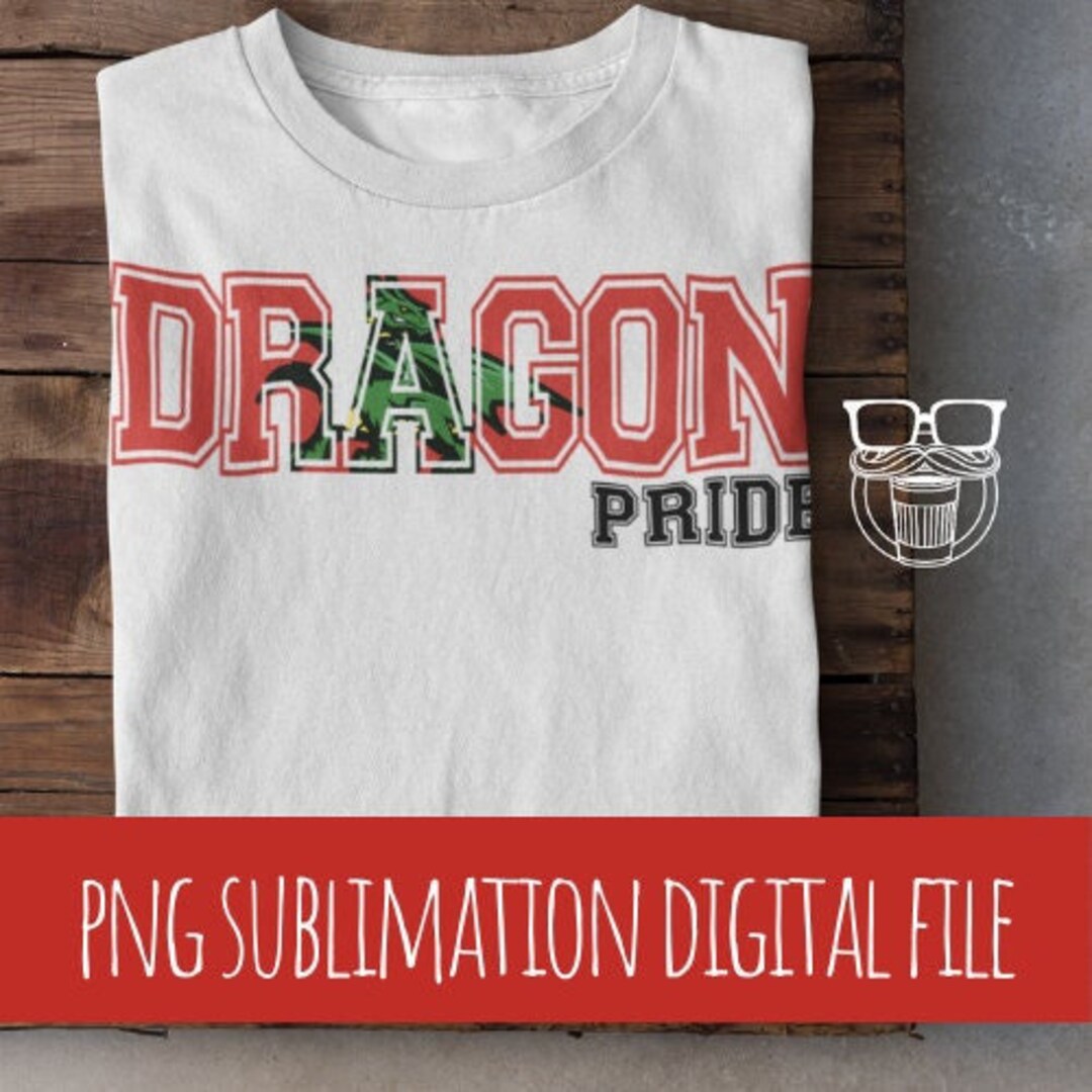 Red Dragon Pride Mascot Sublimation PNG - Etsy