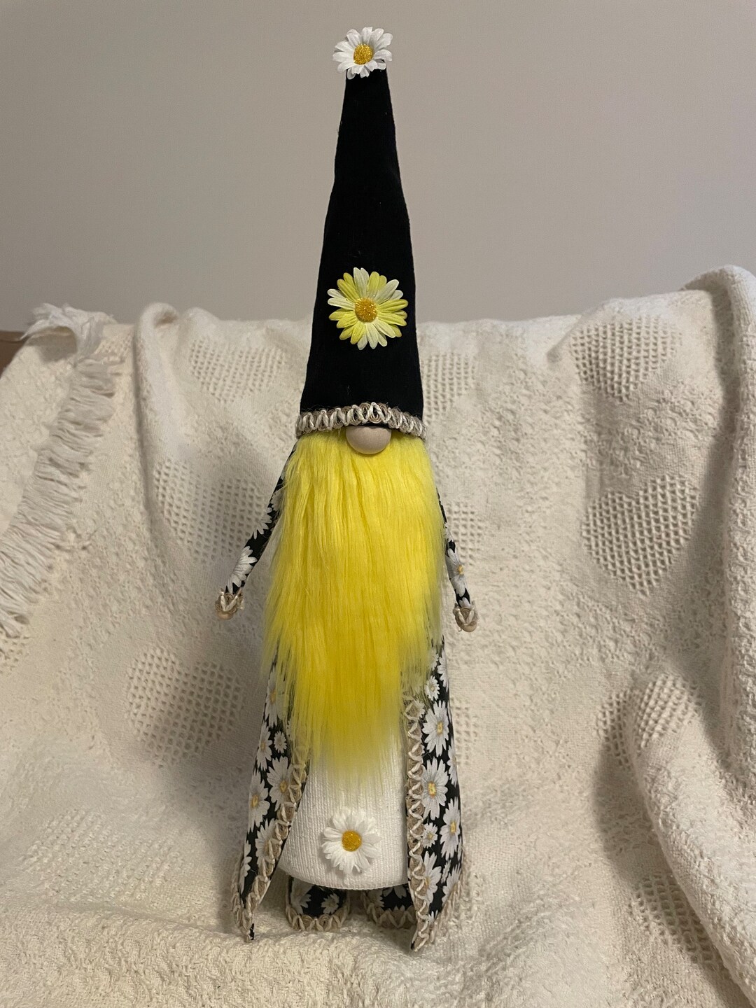 Large Springtime Standing Gnome - Etsy