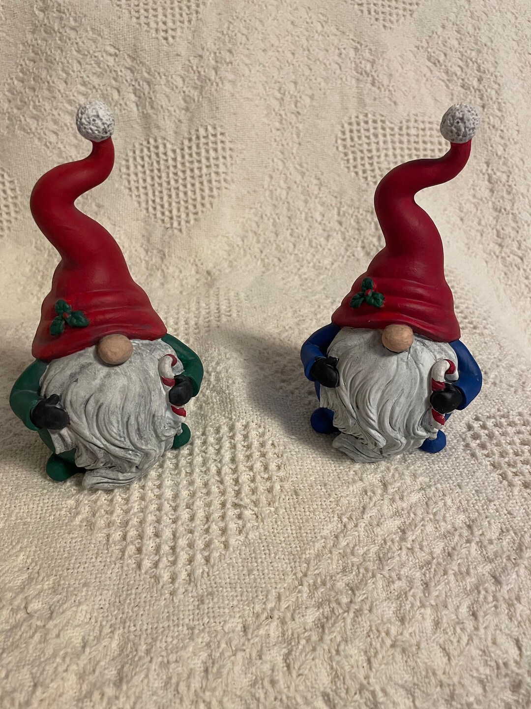 Hand Painted Ceramic Gnome Figurine - Etsy