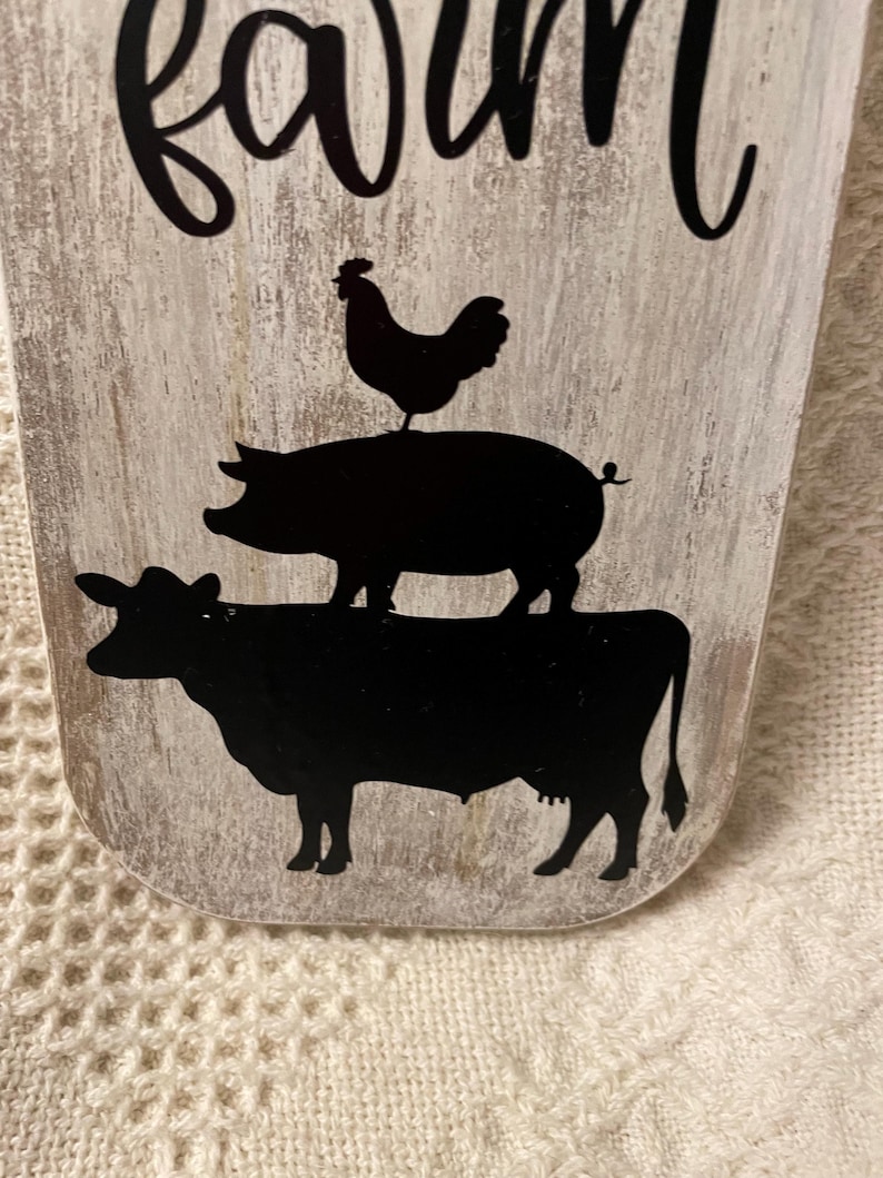 Farmhouse Wooden Premium Cutting Board Decor With Life is Better at the ...