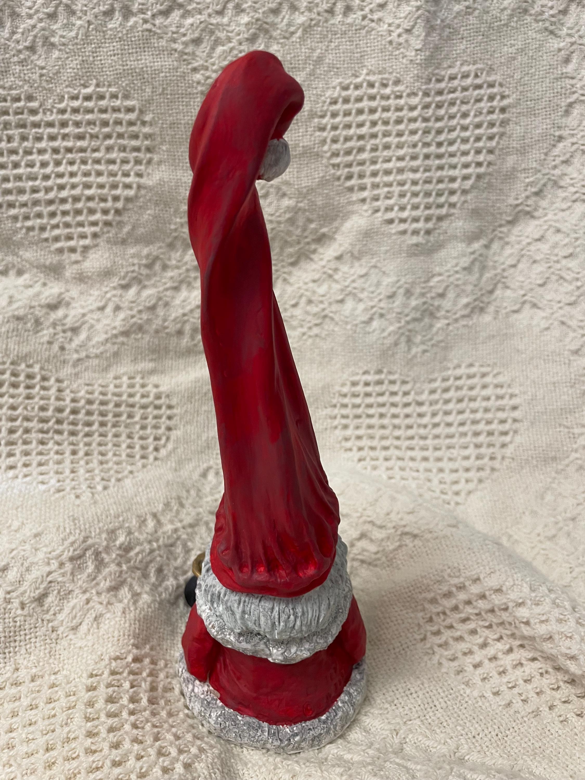 Hand Painted Ceramic Tall Skinny Santa Claus Figurine - Etsy
