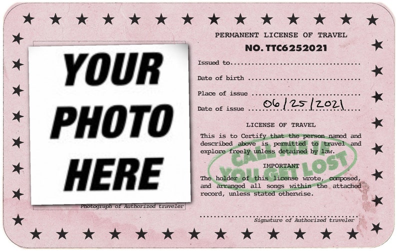 Call Me If You Get Lost ID Card license Tyler The Creator Etsy