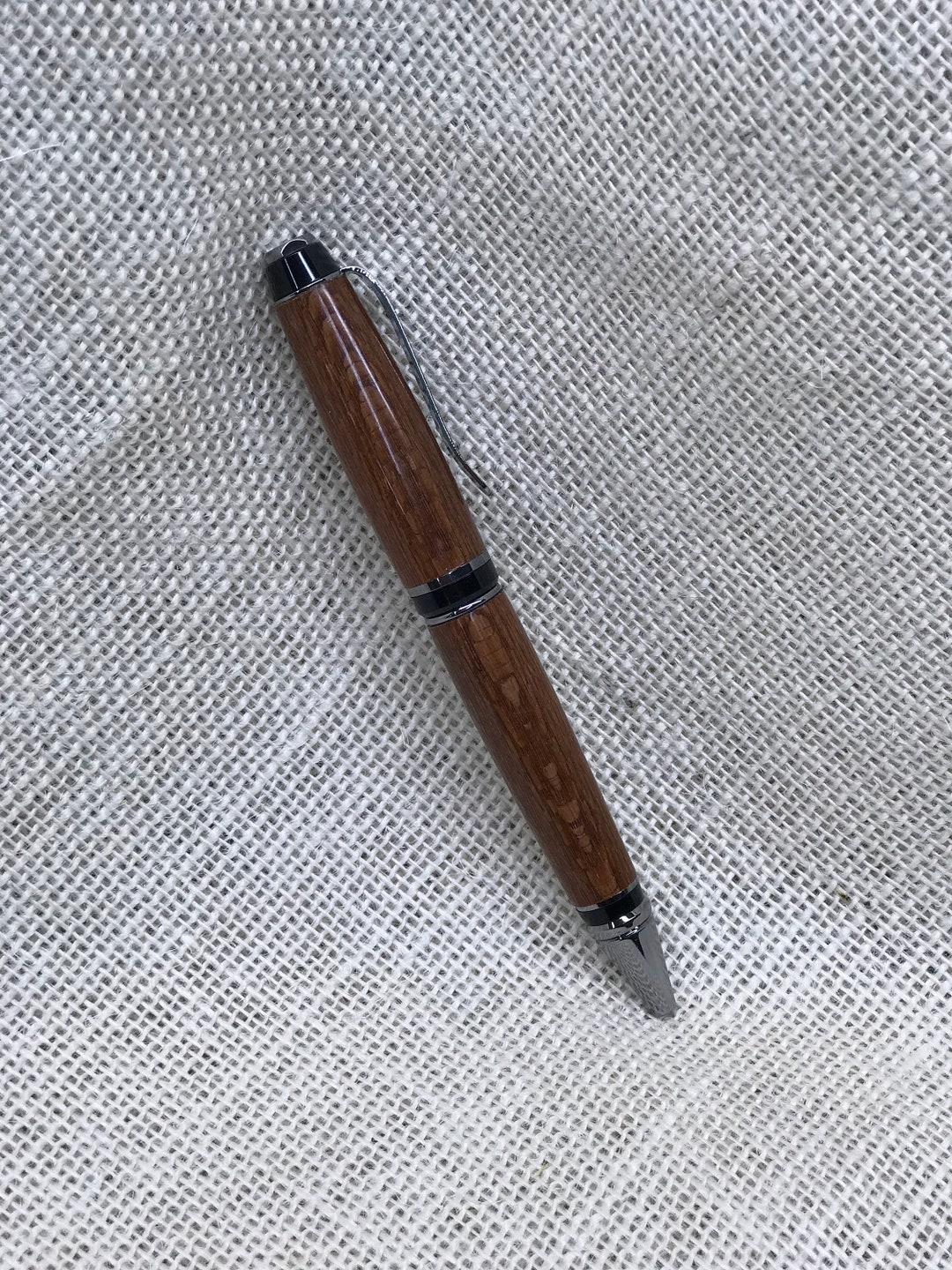 Custom Pen Cigar Style Made From Lace Wood & Finished Out With a Chrome ...