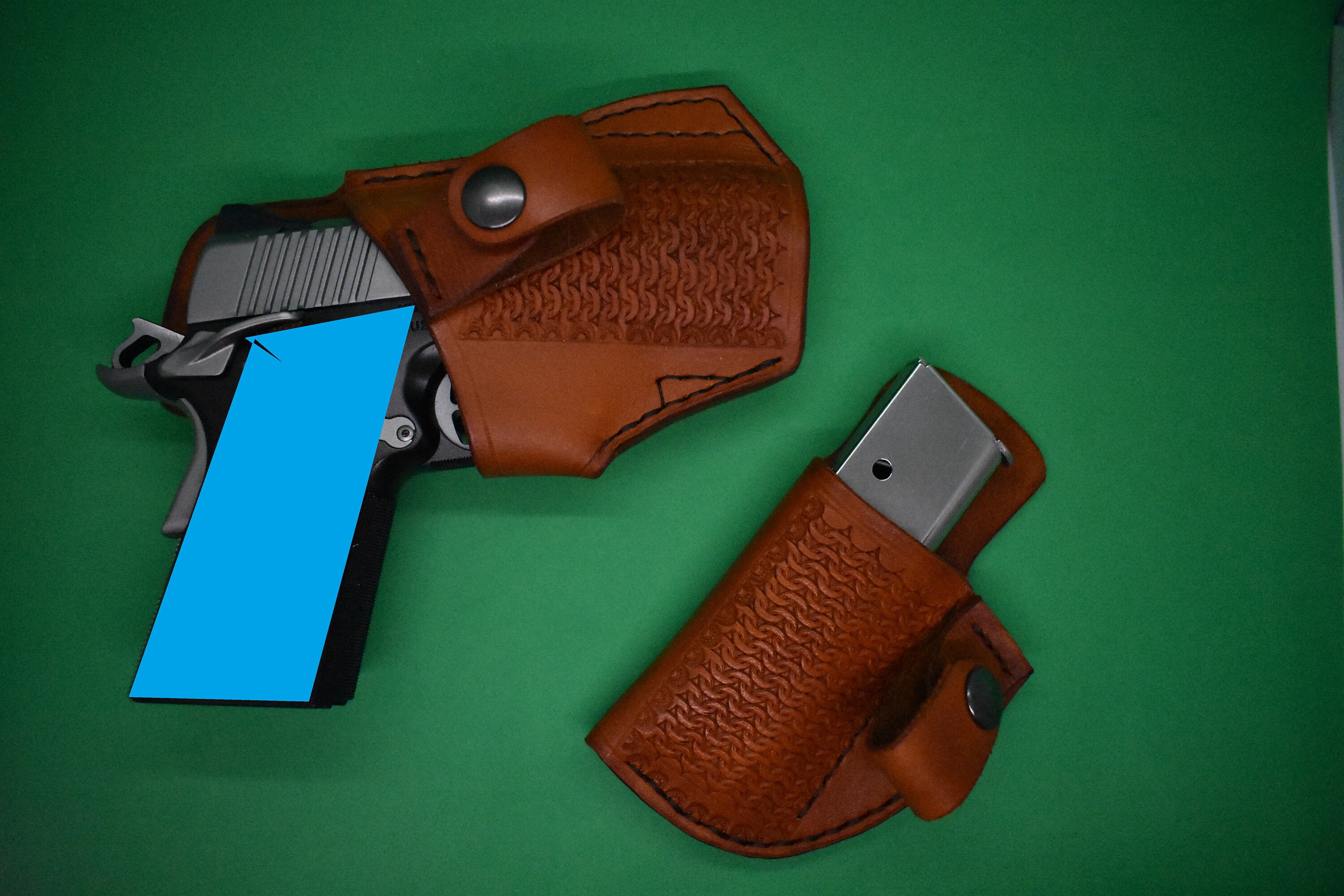 Leather Conceal Carry IWB Firearm and Magazine Holster 1911 - Etsy