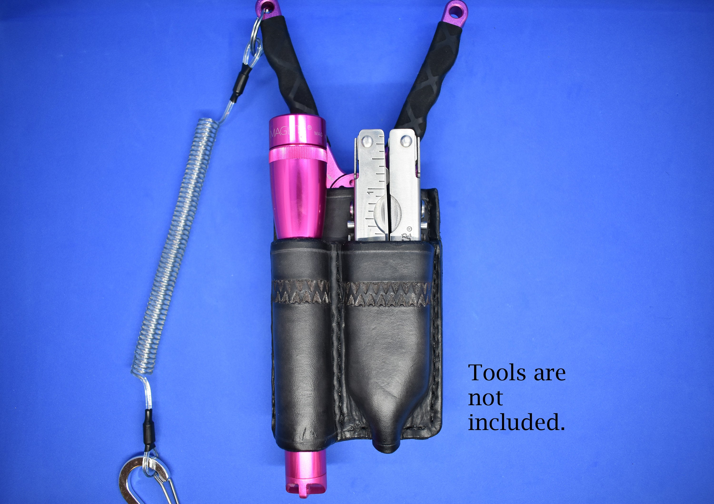 Leather Multitool/flashlight, Organizer, Holder, Case, Pouch With Belt ...