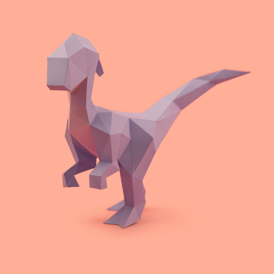 Papercraft Dinosaur PDF Template DIY Paper Low Poly Dinosaur Origami ...