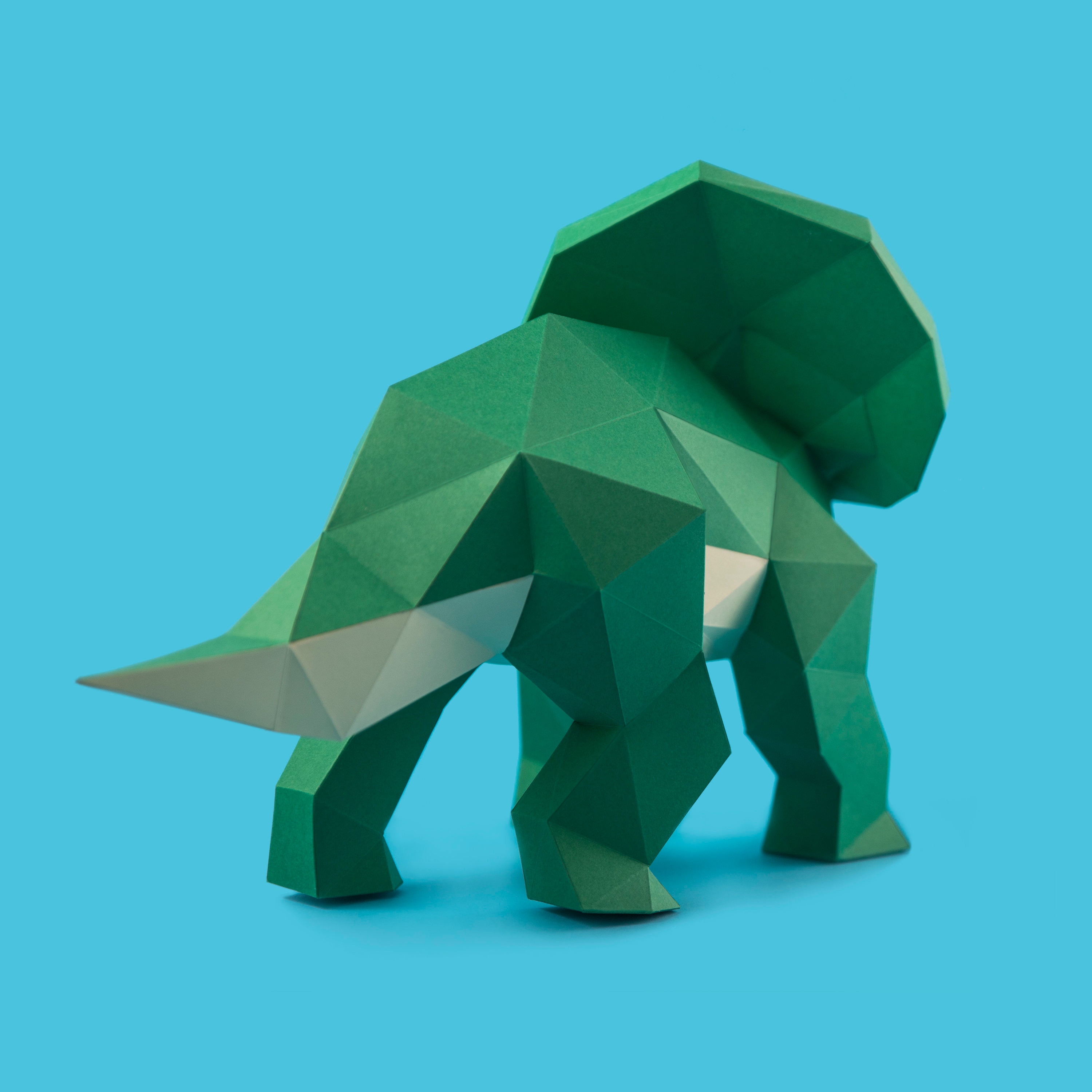 Papercraft Dinosaur PDF Template, DIY Paper Low Poly Dinosaur, 3D Paper ...
