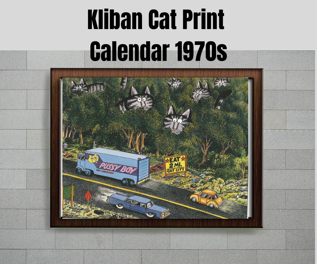 Kliban Cat Prints Kliban Cat Poster Cat Prints Wall Art - Etsy