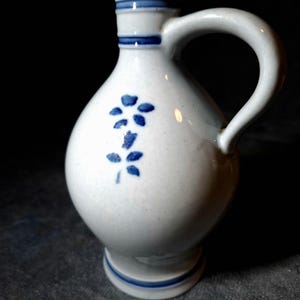 Vintage German Westerwald Ceramic Jug Hand-painted Blue and White ...