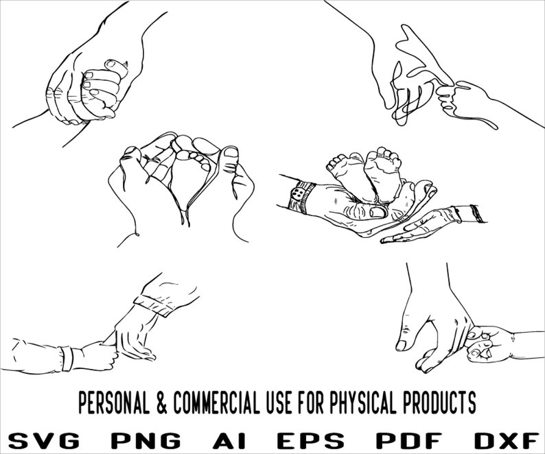 Father and Son Svg Father Hand Svg Bundle Fathers Day Svg - Etsy