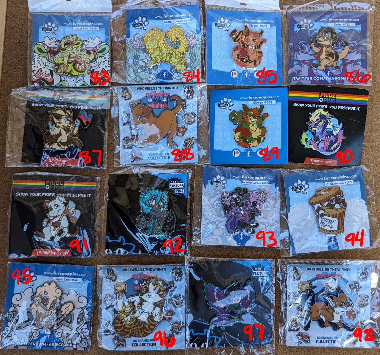 Misc Fursona Pins Part 2 Etsy