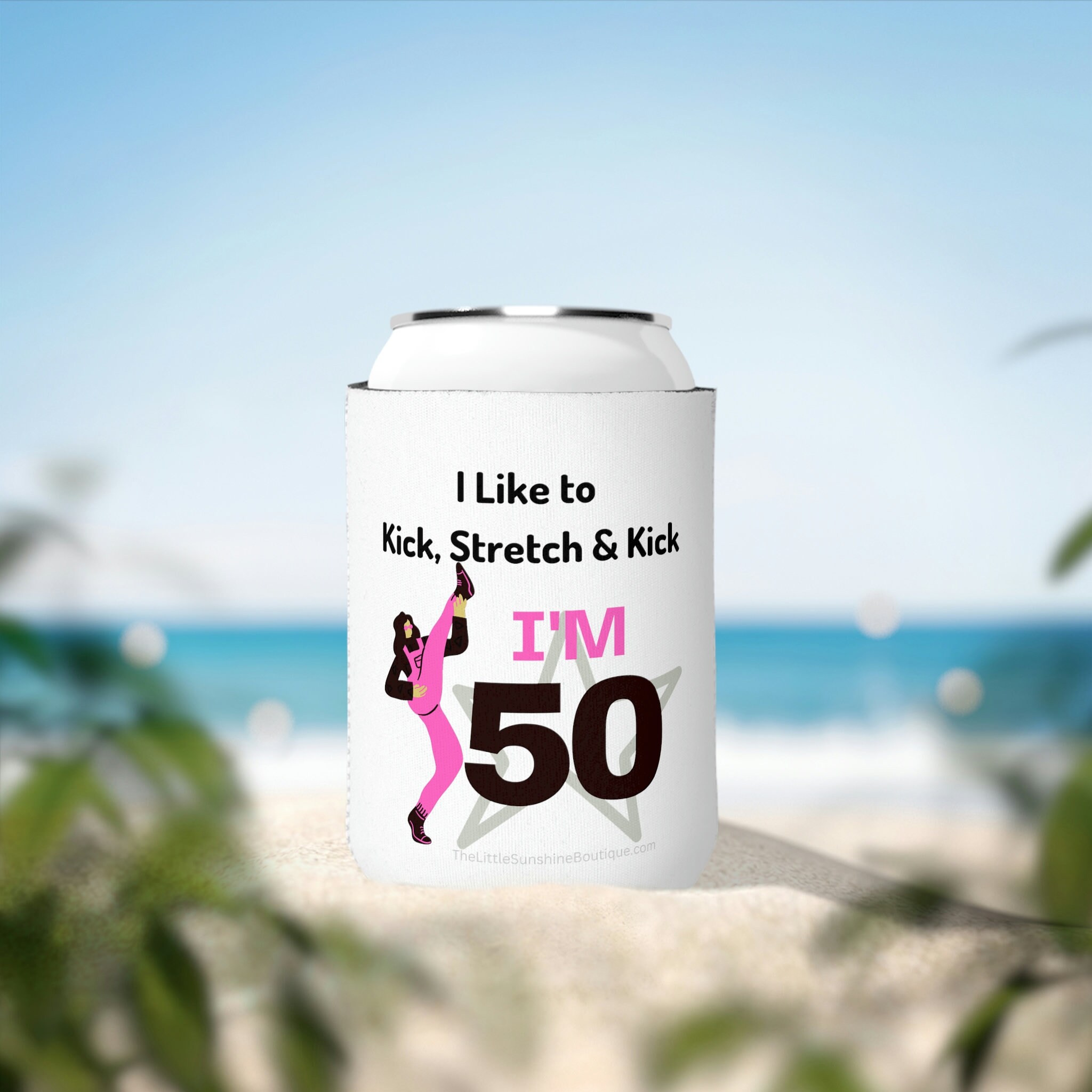 50th Birthday Pink: I Like to Kick Stretch & Kick I'm - Etsy
