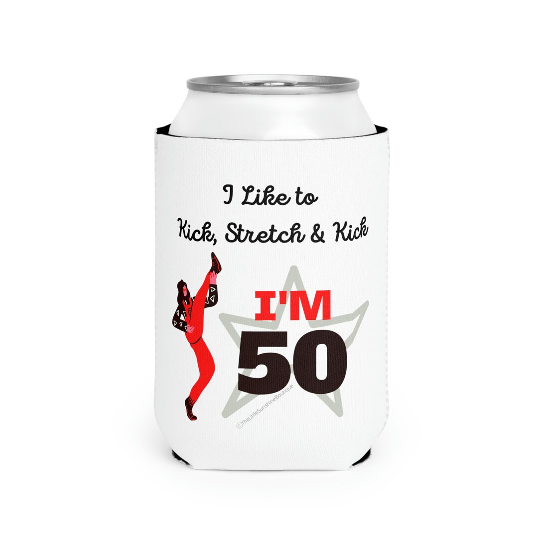 50th Birthday - Red: I Like to Kick, Stretch & Kick, I'm 50 - 12 Oz ...