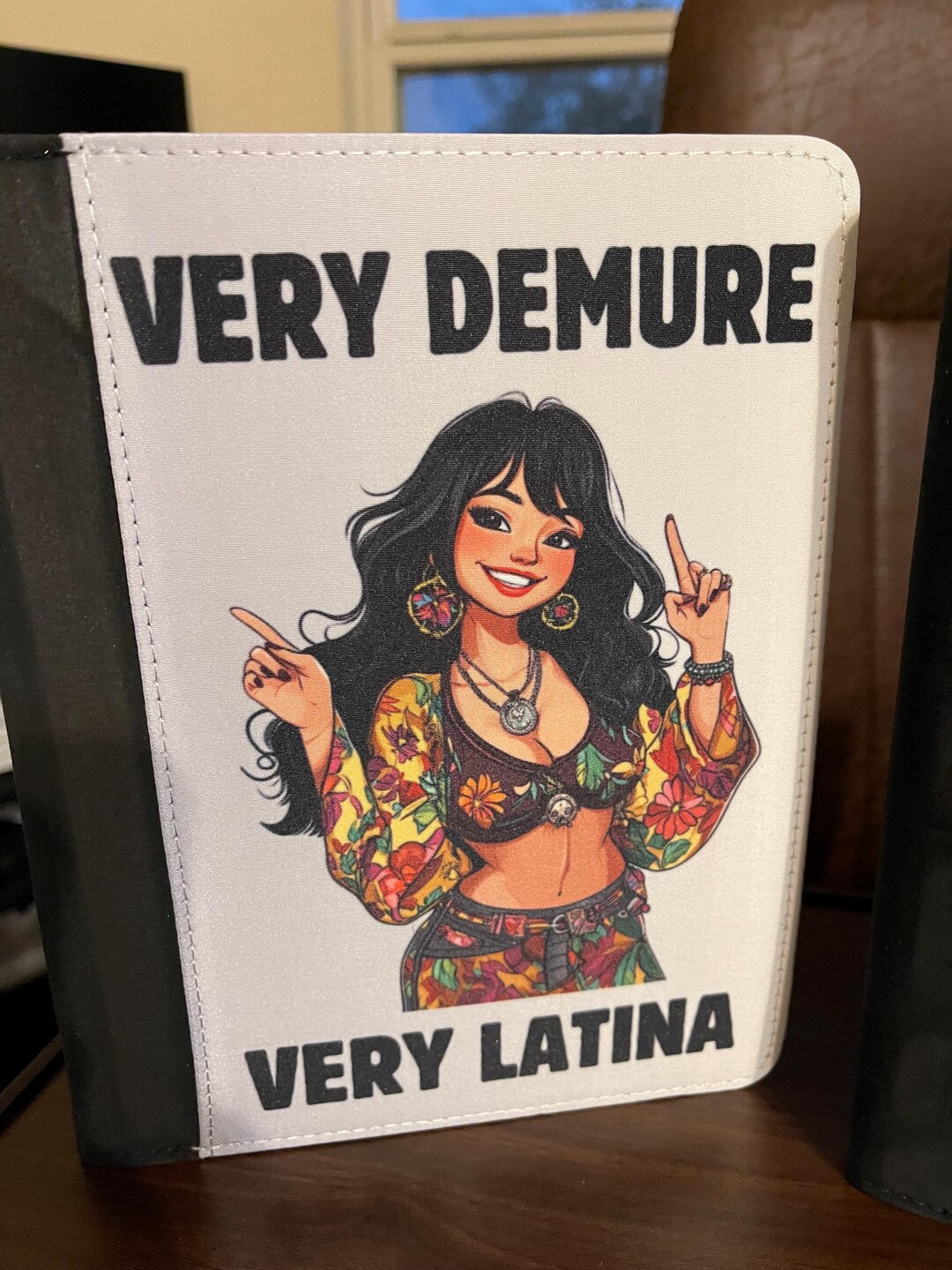 Very Demure Very Latina Notebook Holder W/pad - Etsy