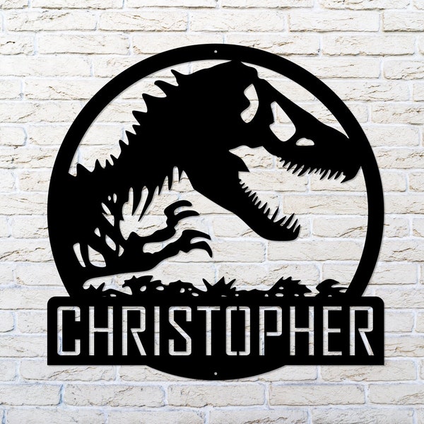 Dinosaur Sign - Etsy