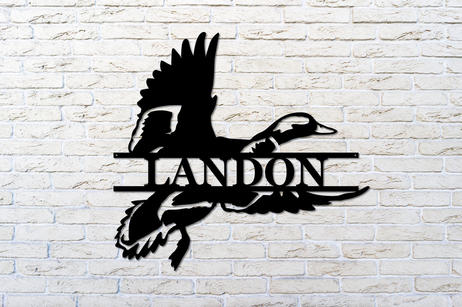 Duck Custom Sign Personalized Metal Sign Monogram Duck Duck | Etsy