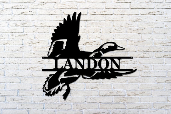 Duck Custom Sign Personalized Metal Sign Monogram Duck Duck | Etsy