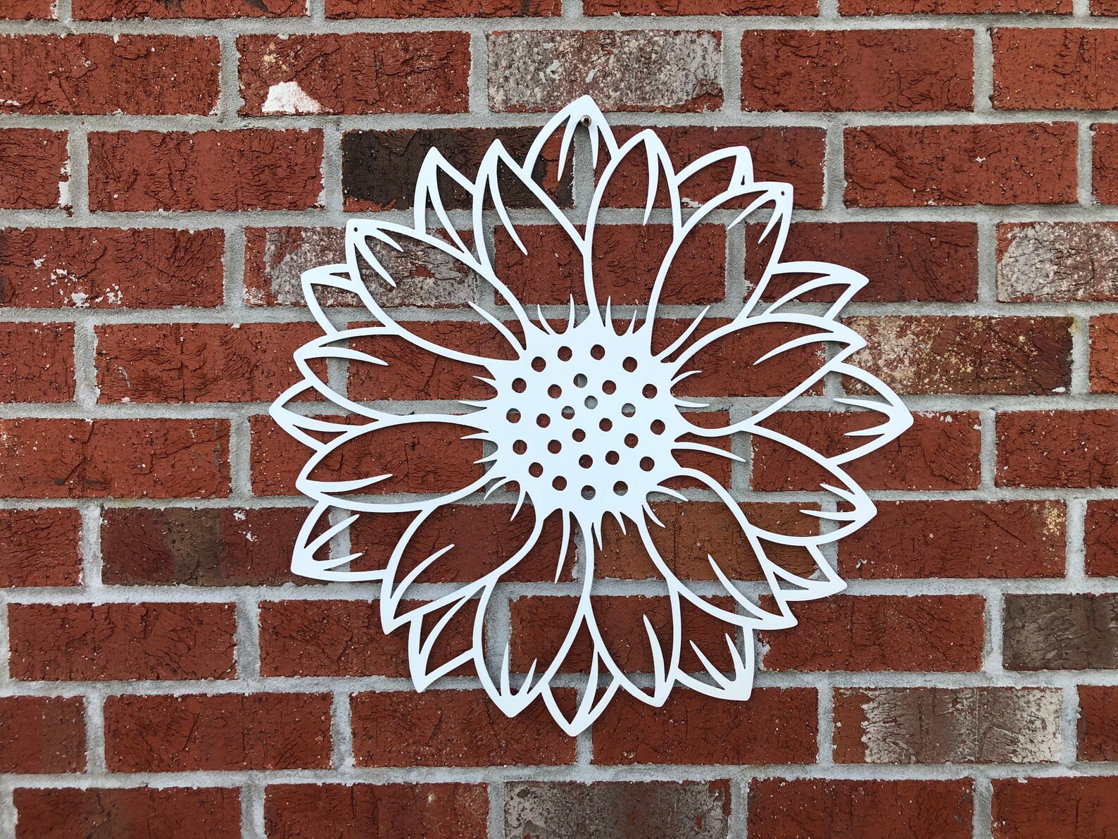 Sunflower Metal Sign, Sunflower Home Decor, Flower Metal Decor, Living ...