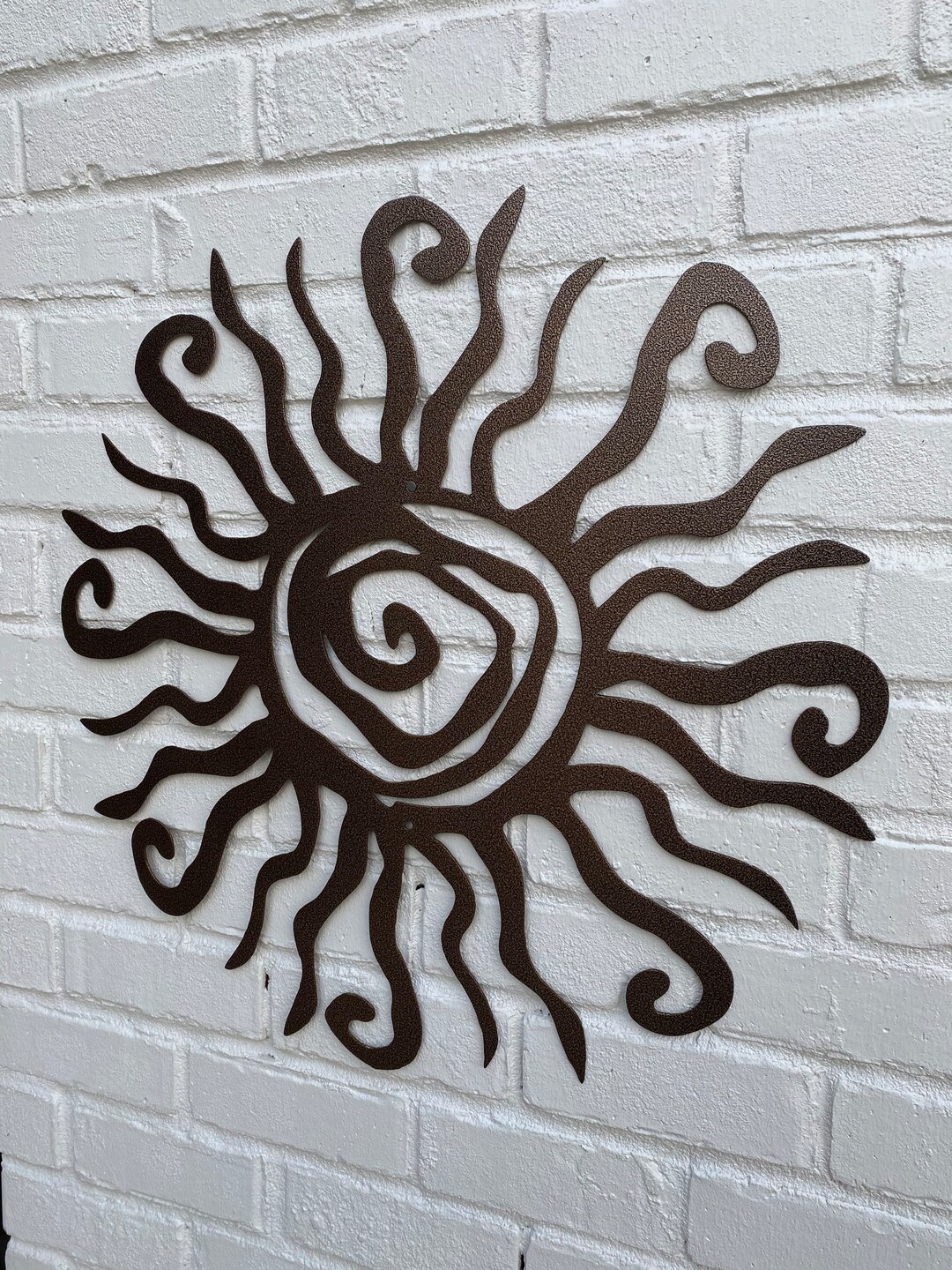 Wacky Sun Metal Wall Art Sun Decor Outdoor Patio Decor - Etsy