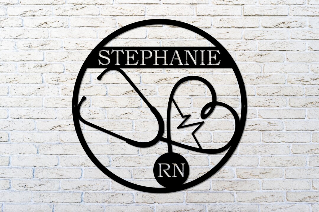 Personalized Nurse Sign, Hospital Sign, Custom Doctor Sign, RN Sign, NP ...