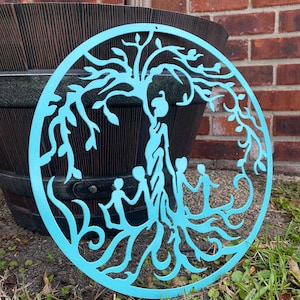 Mother Tree of Life, Metal Tree of Life, Mother With Children Wall Art ...