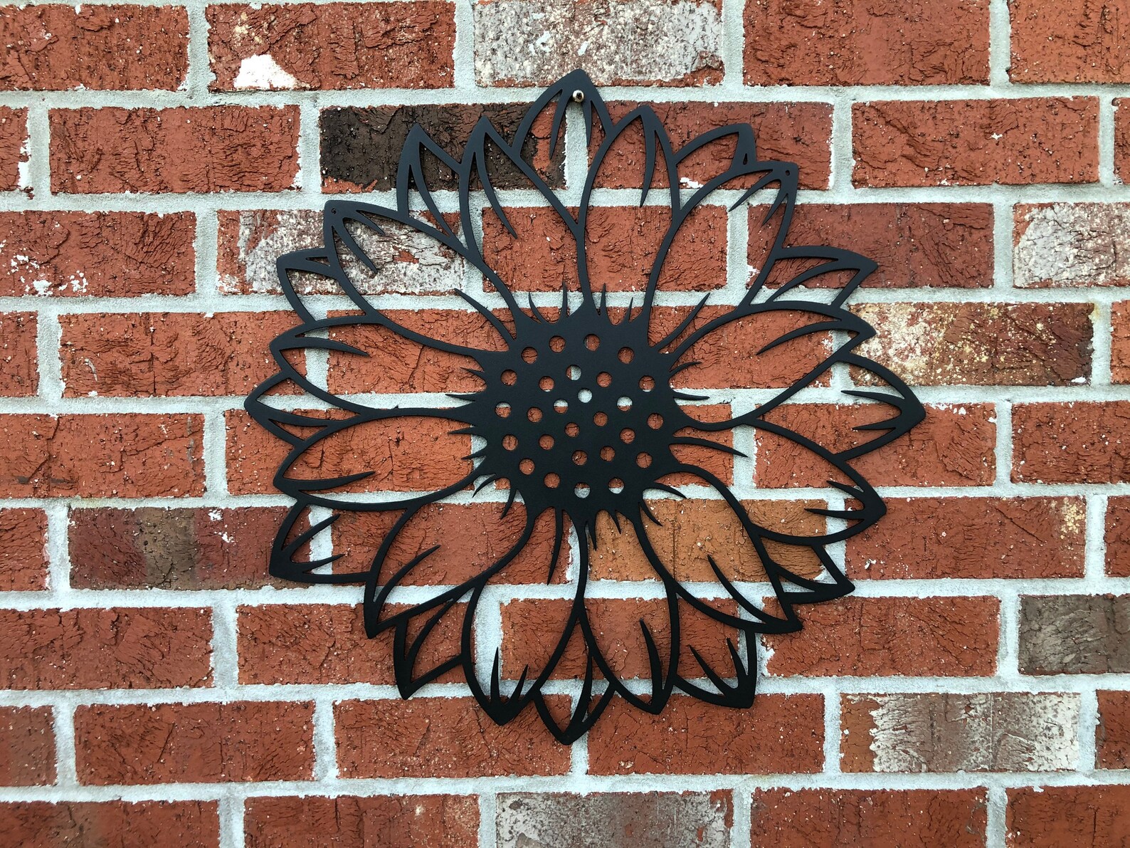 Sunflower Metal Sign, Sunflower Home Decor, Flower Metal Decor, Living ...
