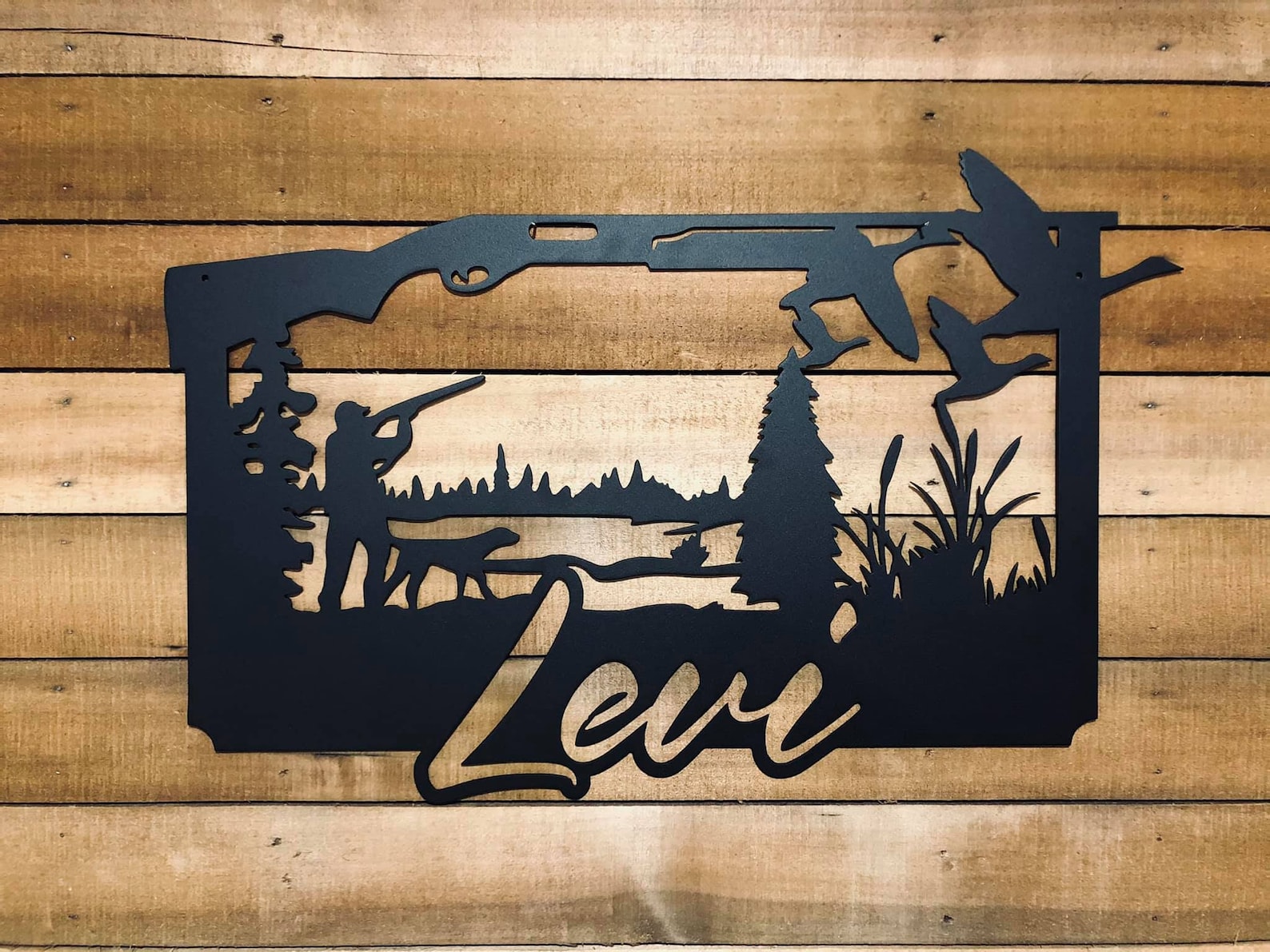 Duck Hunting Metal Sign Duck Scene Sign Personalized Duck - Etsy