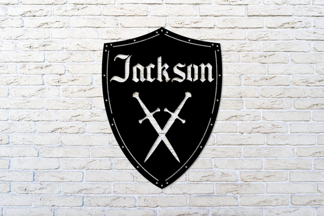 Medieval Monogram Shield, Custom Name Shield, Personalized Knight ...