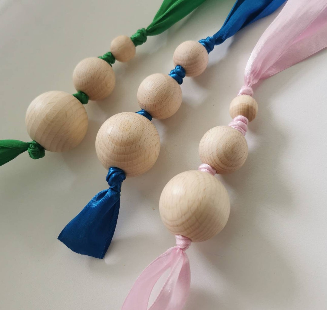 Montessori Bead Rattle, Montessori Baby Rattle, Wooden Bead Rattle ...