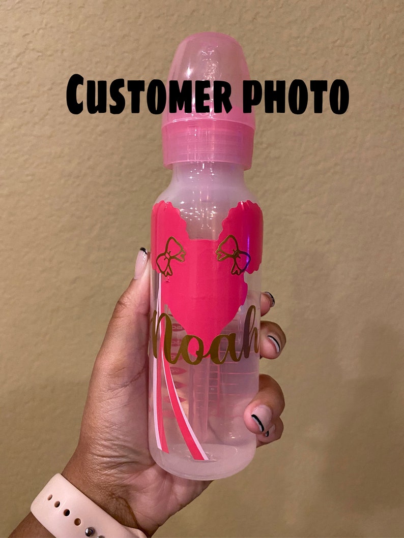 Baby Bottle Name Decals Daycare Labels Personalized Vinyl - Etsy
