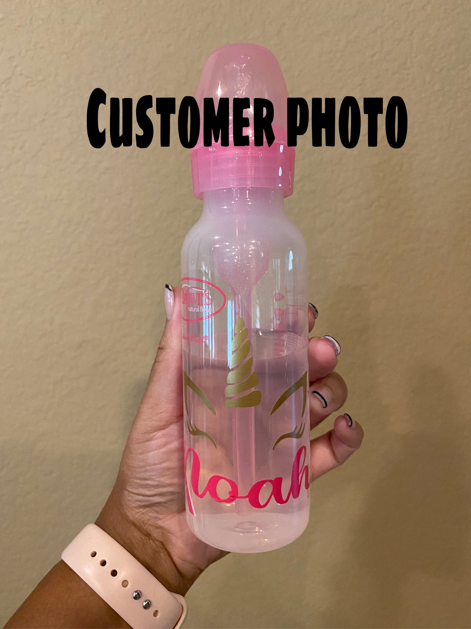 Baby Bottle Name Decals Daycare Labels Personalized Vinyl - Etsy