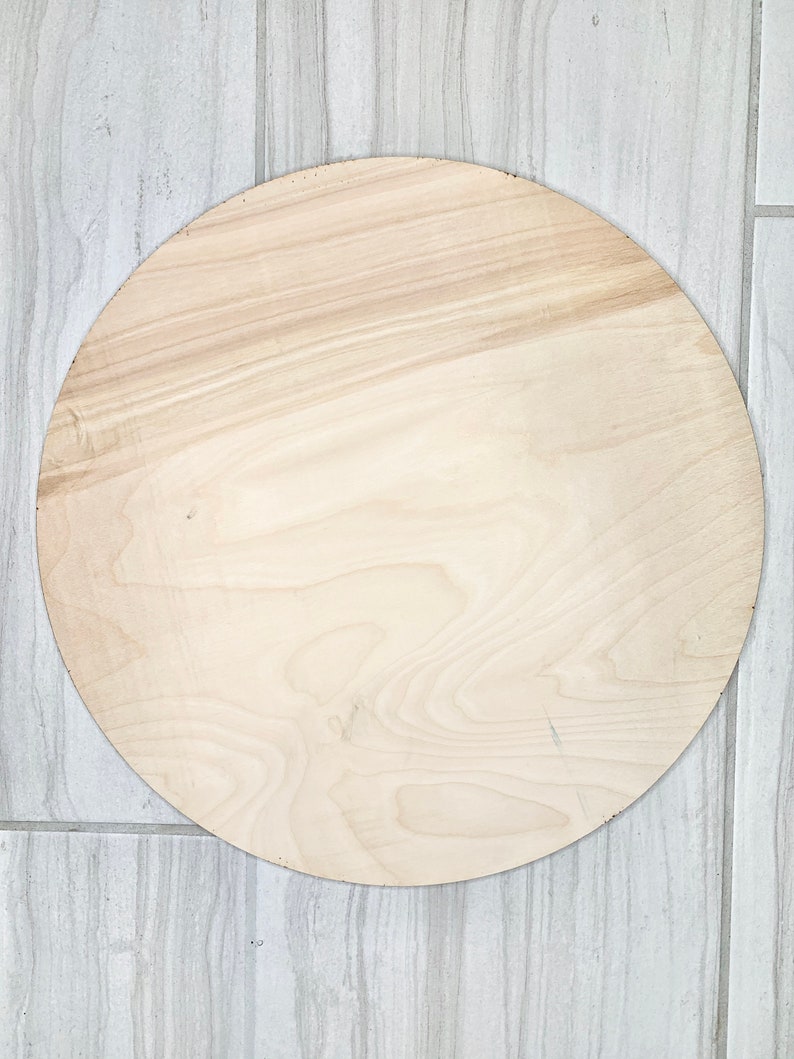 Wood Circle Various Diameters, Unfinished Wood Circle, Unfinished Wood ...