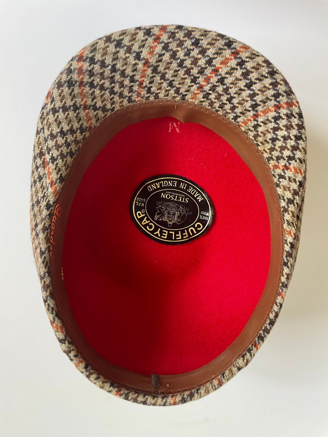 Vintage Cuffley Cap Plaid Wool Ascot. - Etsy