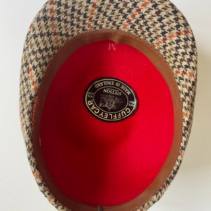 Vintage Cuffley Cap Plaid Wool Ascot. - Etsy