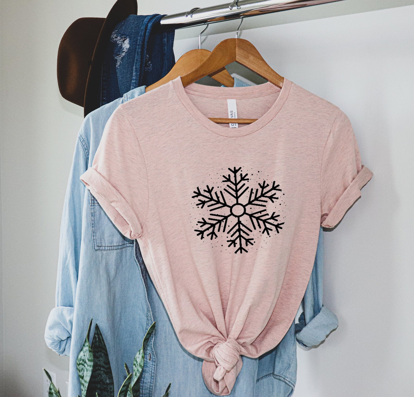 Snowflake Shirt for Women Christmas Shirt Soft shirt | Etsy
