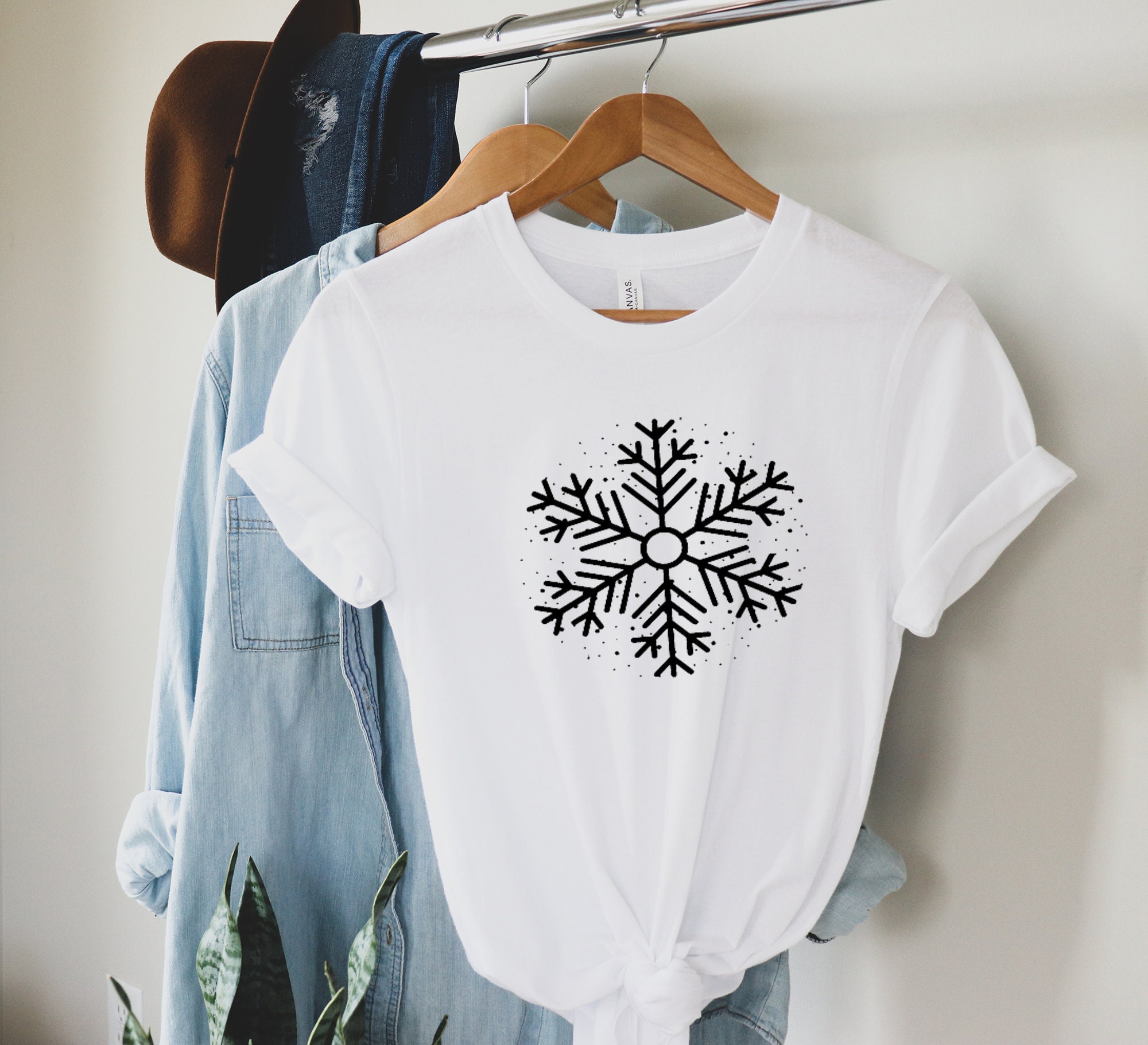 Snowflake Shirt for Women Christmas Shirt Soft shirt | Etsy
