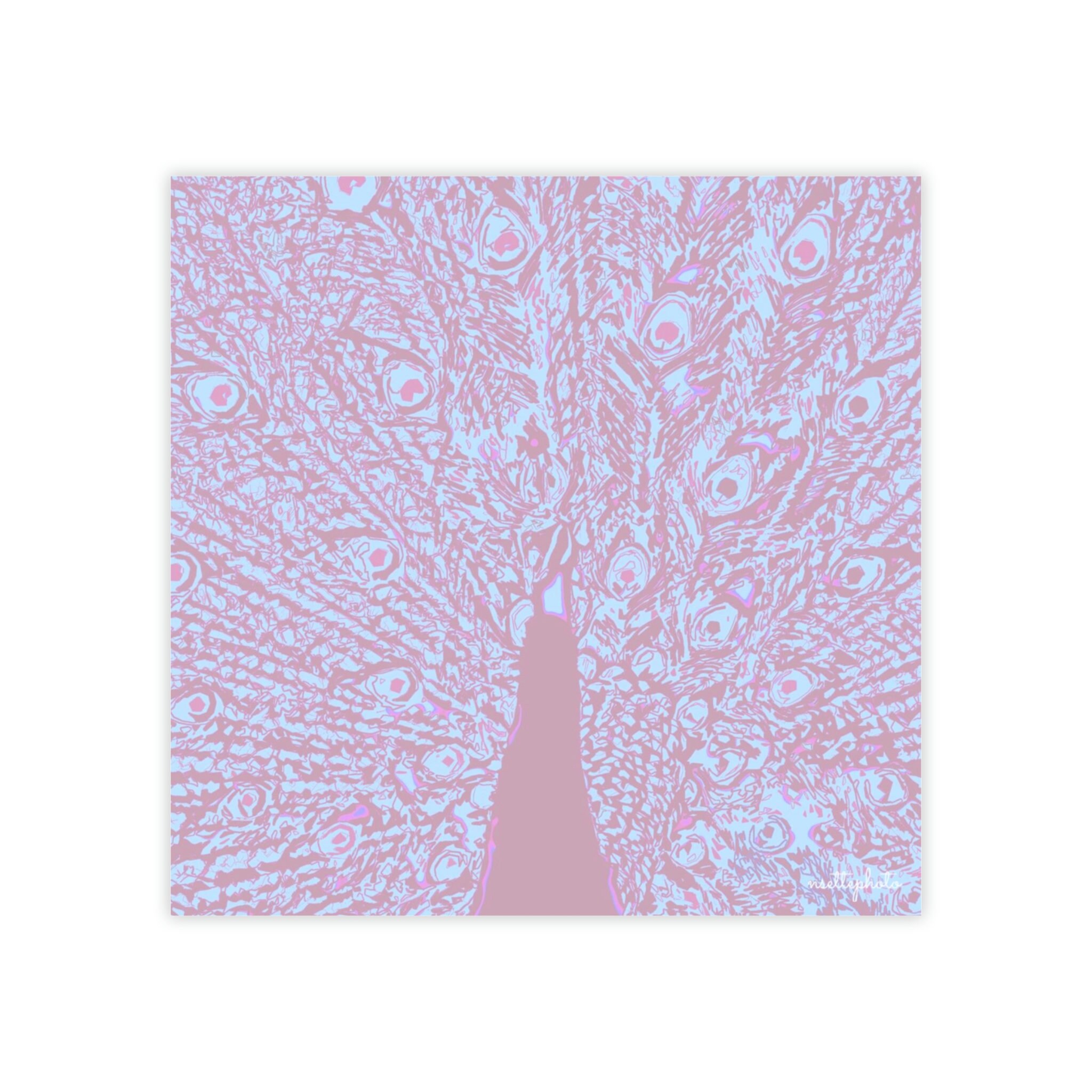 Indigo Peacock Pattern Post-it® Note Pads - Etsy