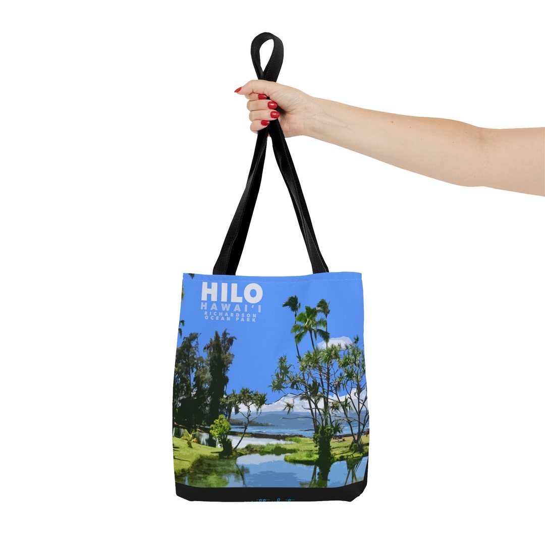 Hilo, Hawaii, Big Island Map AOP Tote Bag - Etsy