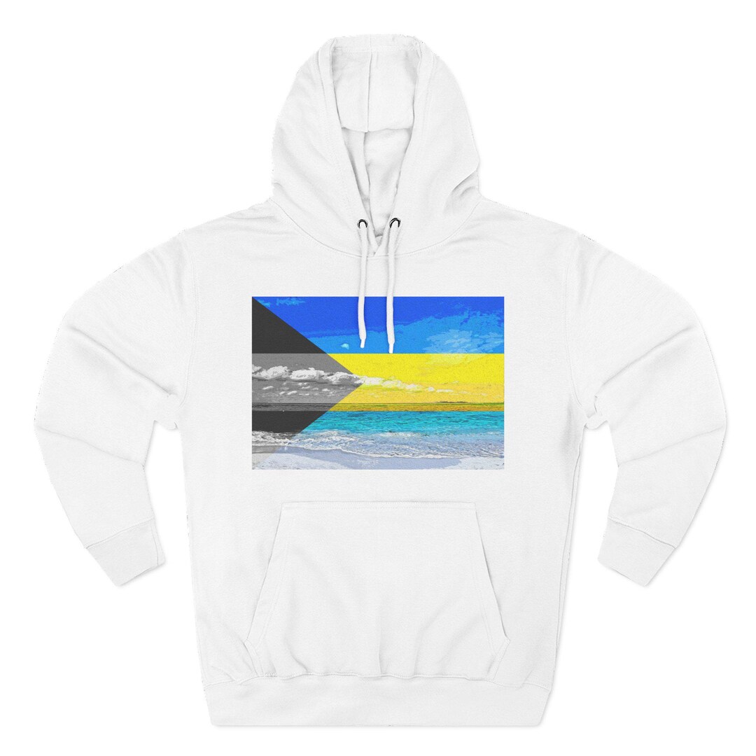 Bahamas Flag, Rose Island - Three-panel Fleece Hoodie - Etsy Australia