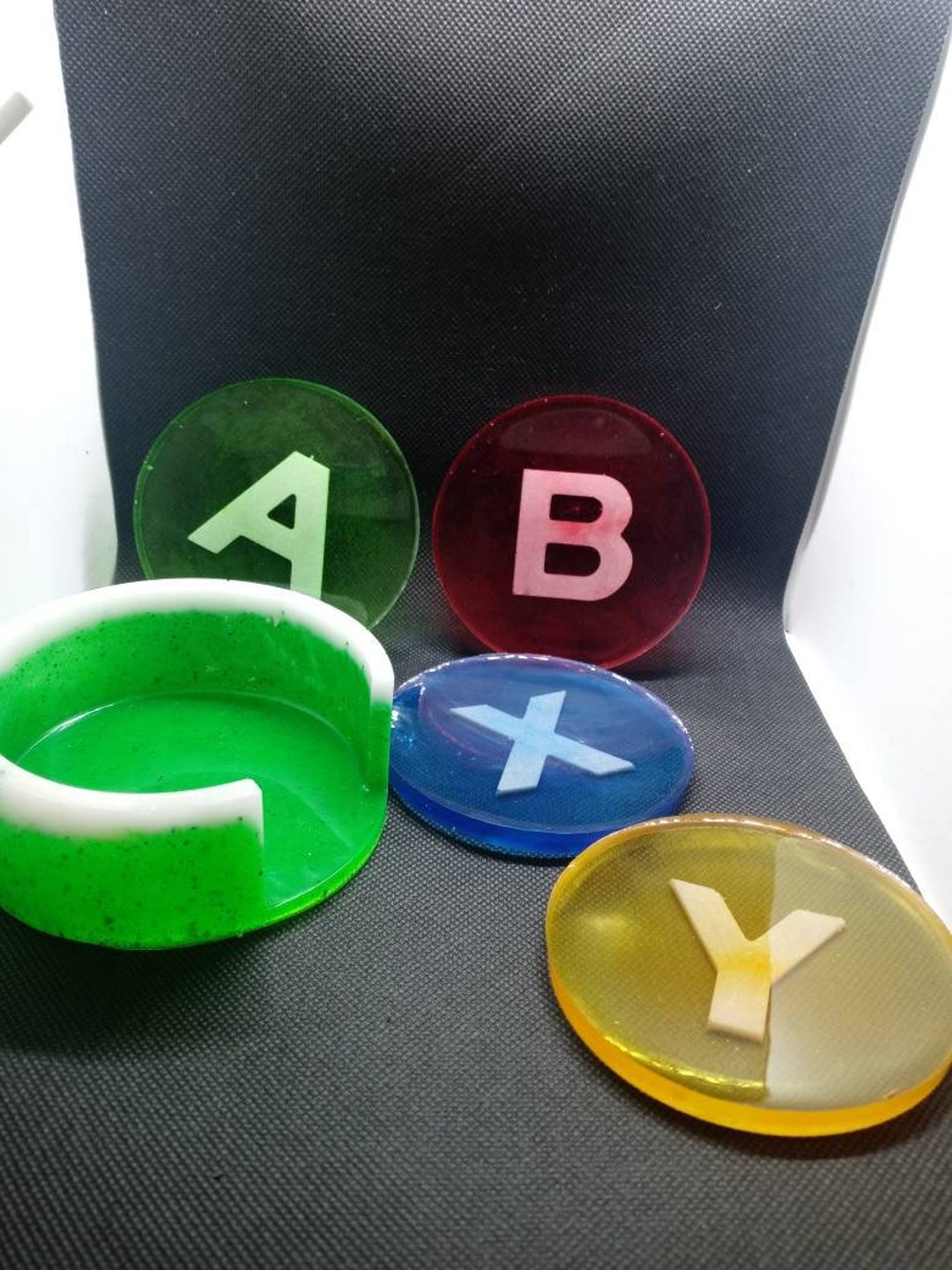 Custom Xbox Controller Button Coasters &blacklight Case - Etsy
