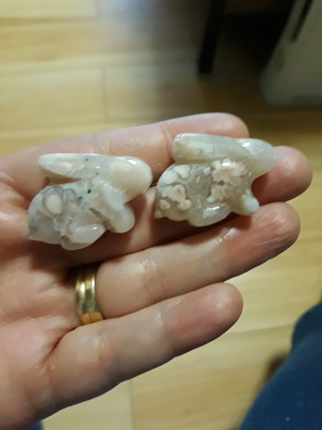 Flower Agate Bunny Carving - Etsy