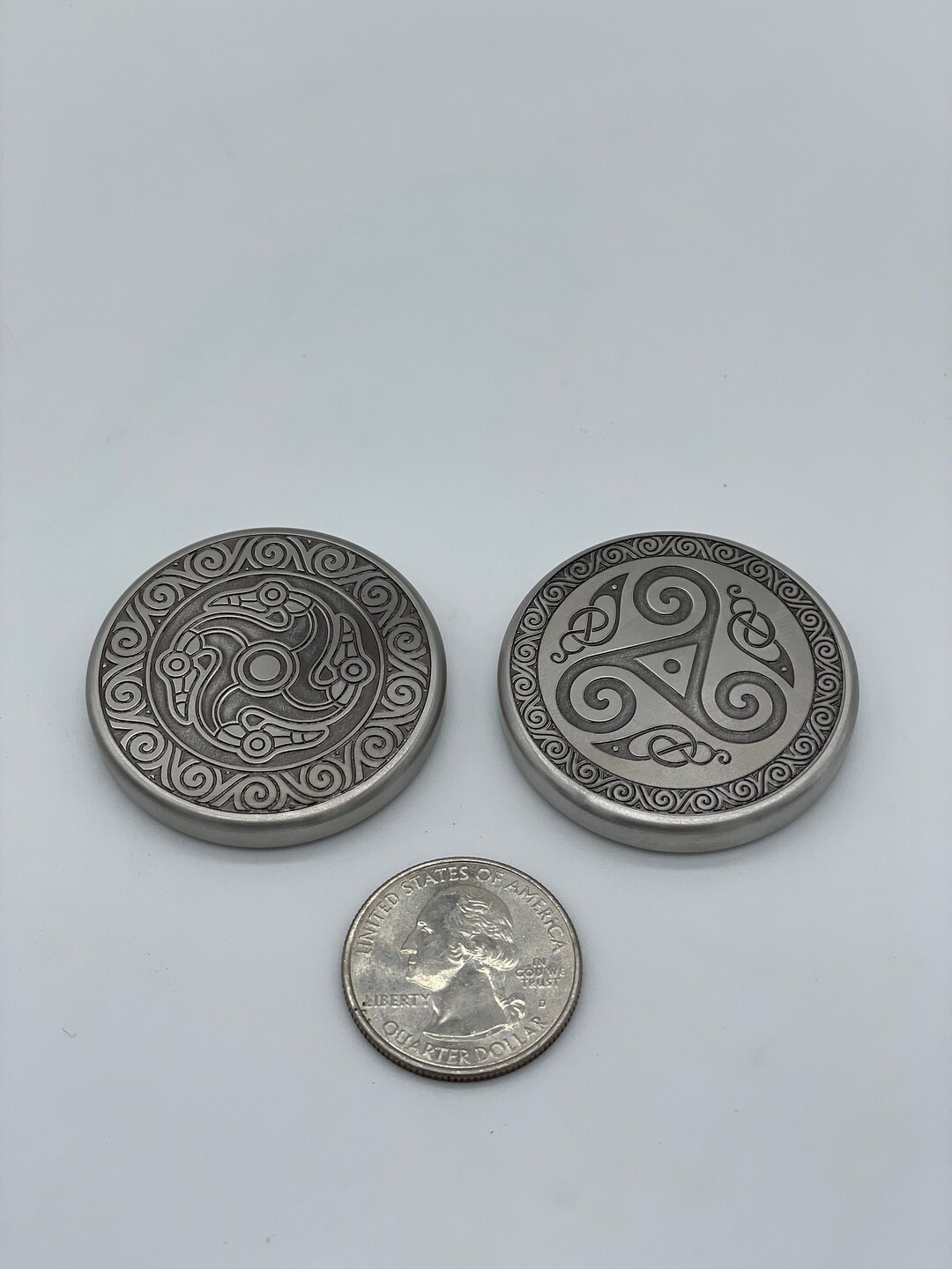 39mm Viking/celtic Coin Stainless Steel Challenge Coin CNC Machined ...