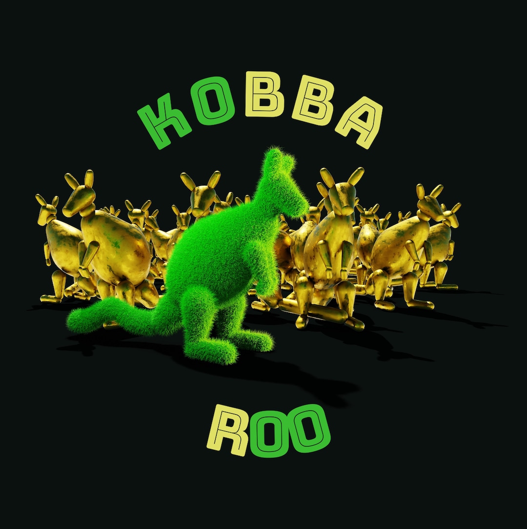 Kangaroo. Kobba Roo - Aussie Team Colors - T Shirt - Etsy