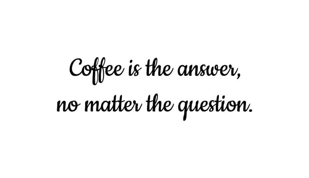 Coffee is the Answer - SVG File - Etsy