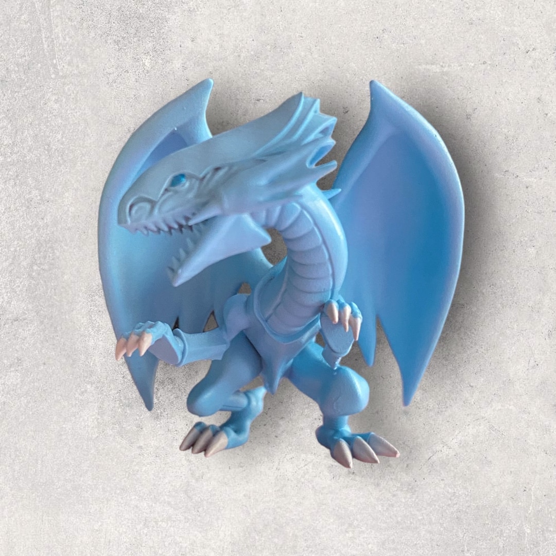 Yugioh Blue Eyes White Dragon Mini Figure - Etsy