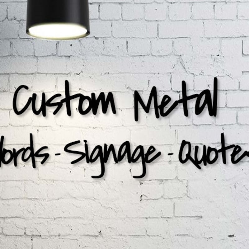 Metal Wall Words - Etsy