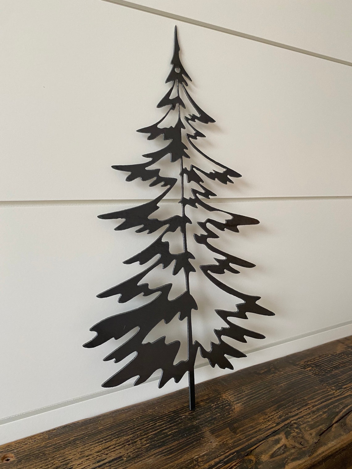 Single Cedar / Fir Metal Tree Wall Art | Fir Tree Art | Metal Art ...