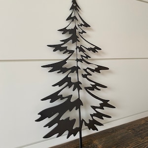 Single Cedar / Fir Metal Tree Wall Art | Fir Tree Art | Metal Art ...